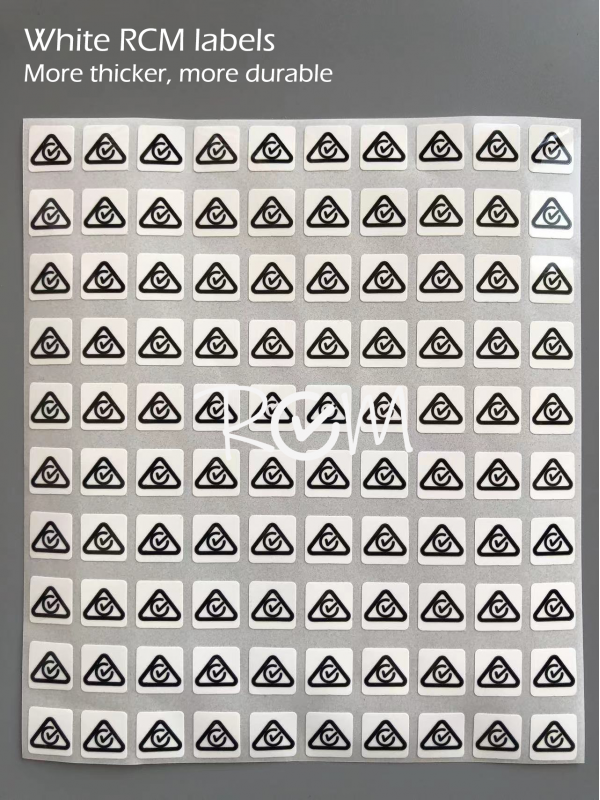 RCM Labels, RCM Stickers, RCM Symbols, RCM Logo